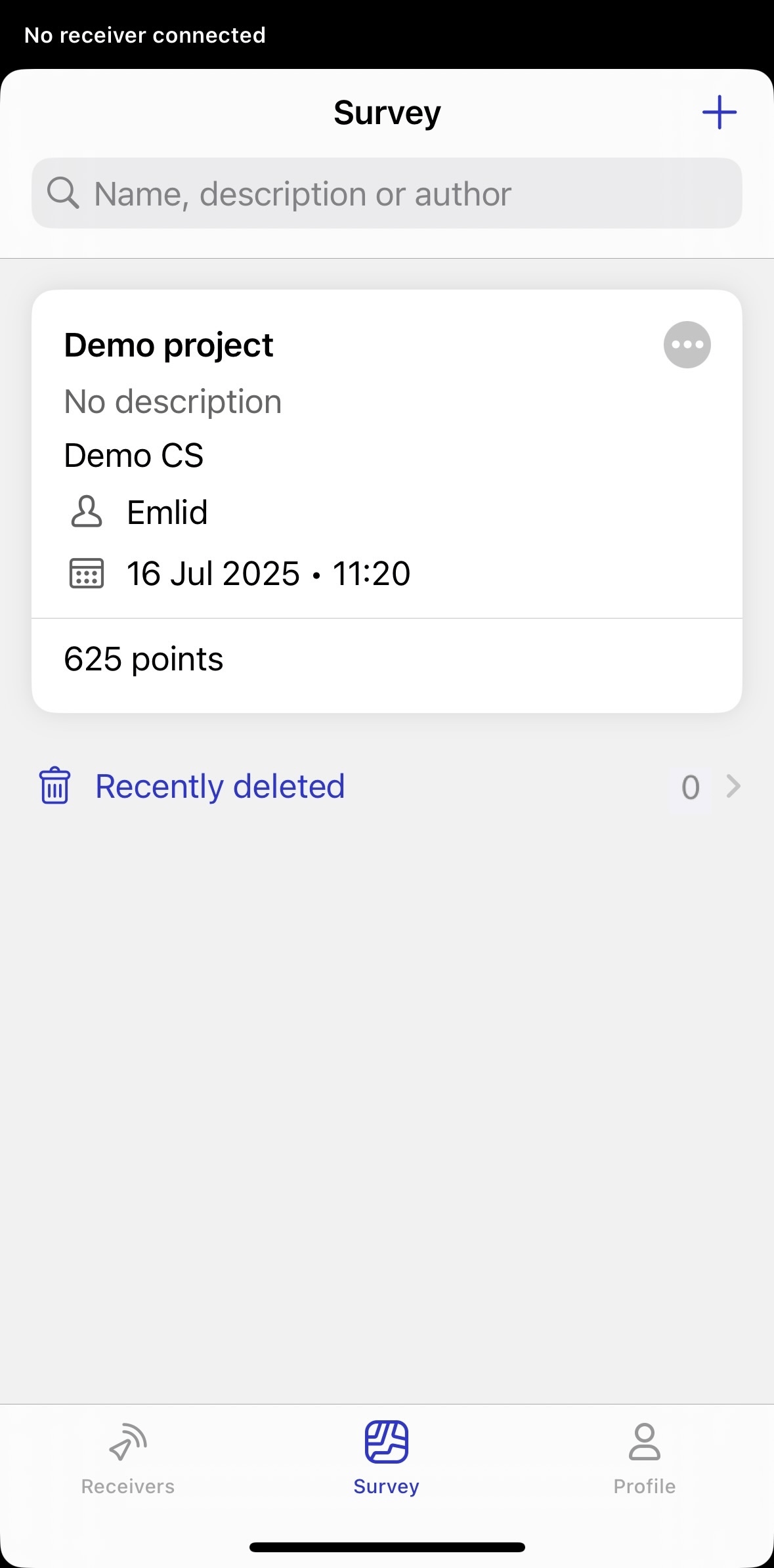 Create or import project | Emlid Flow and Emlid Flow 360
