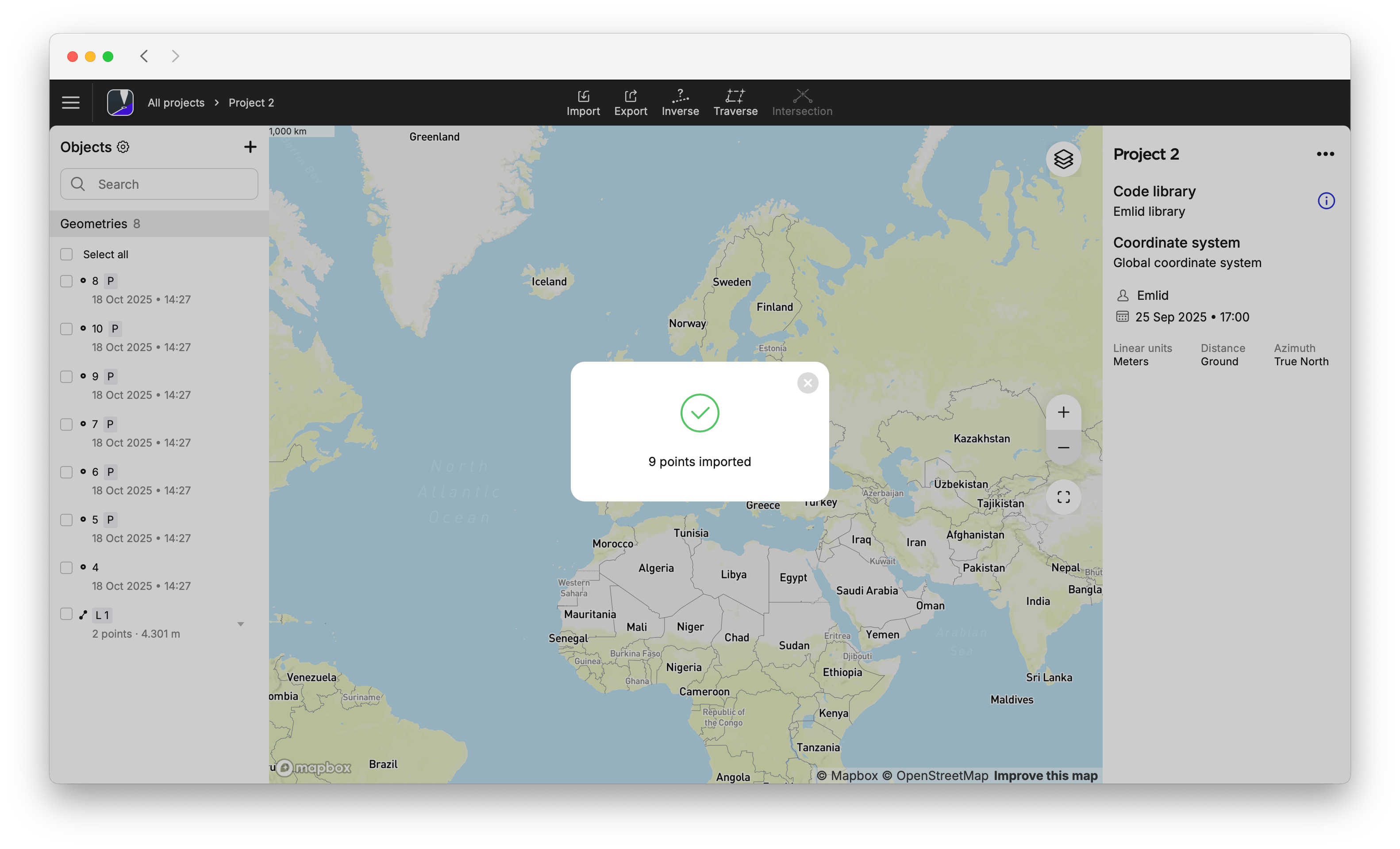 Create or import project | Emlid Flow and Emlid Flow 360