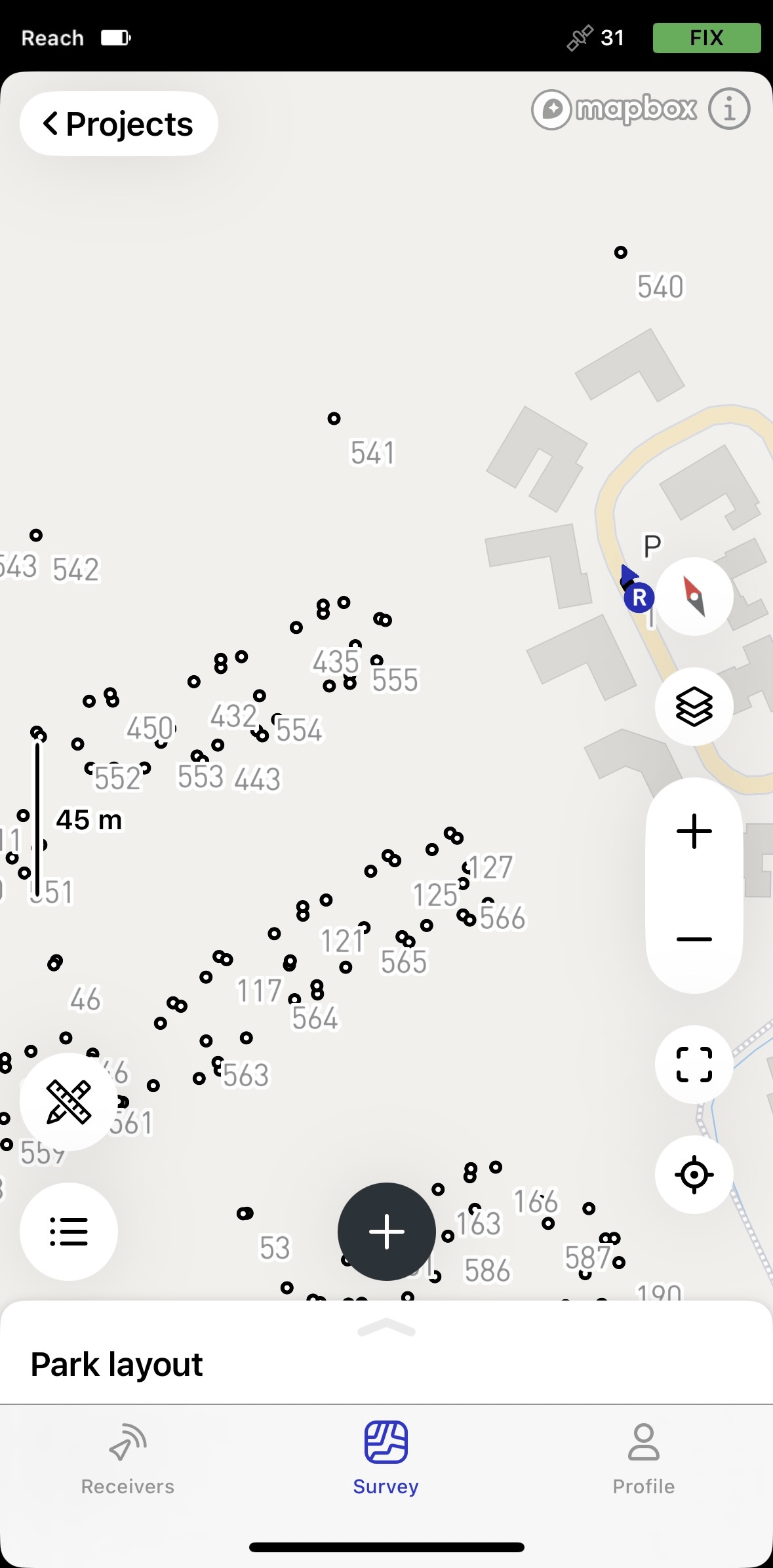 Create lines from existing points | Emlid Flow and Emlid Flow 360